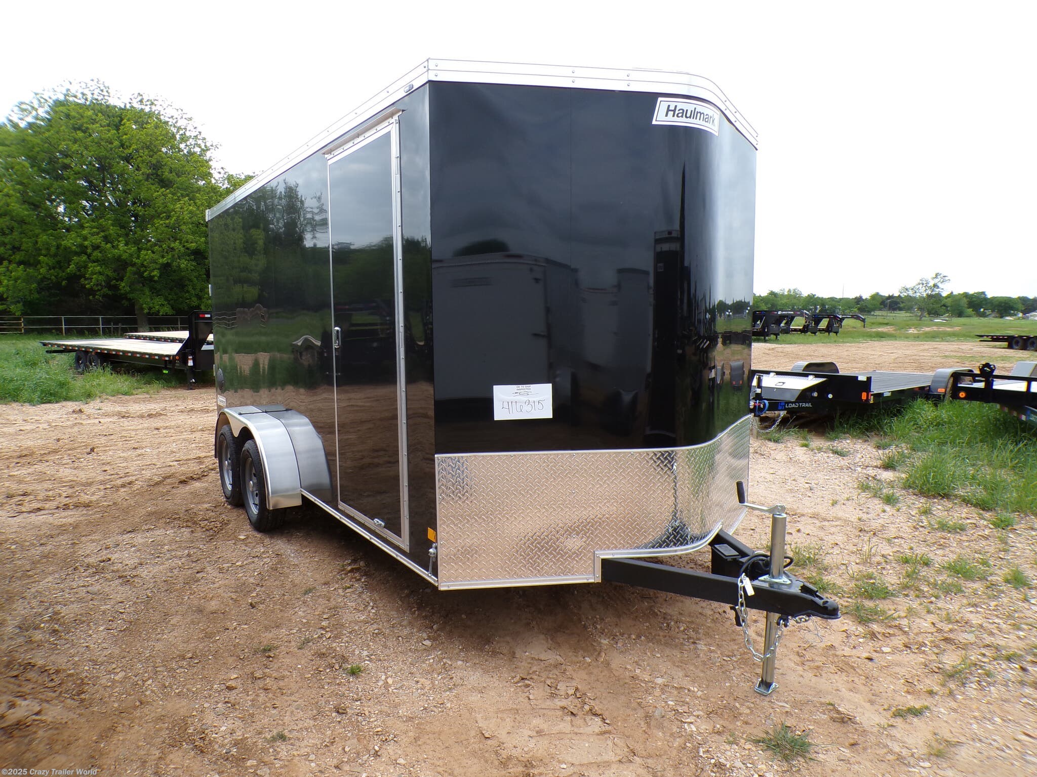 2025 Haulmark Transport 7×16 Slant V-nose Black Trailer - NorthWest Rides